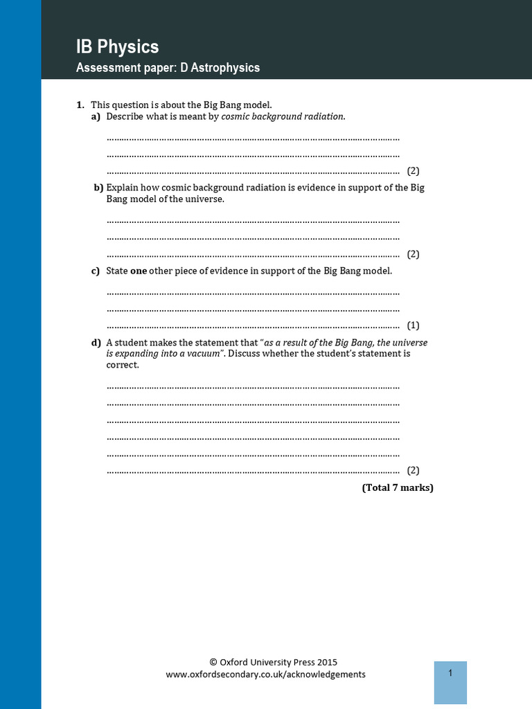 Astrophysics Practice Test 2 | PDF | Stars | Redshift