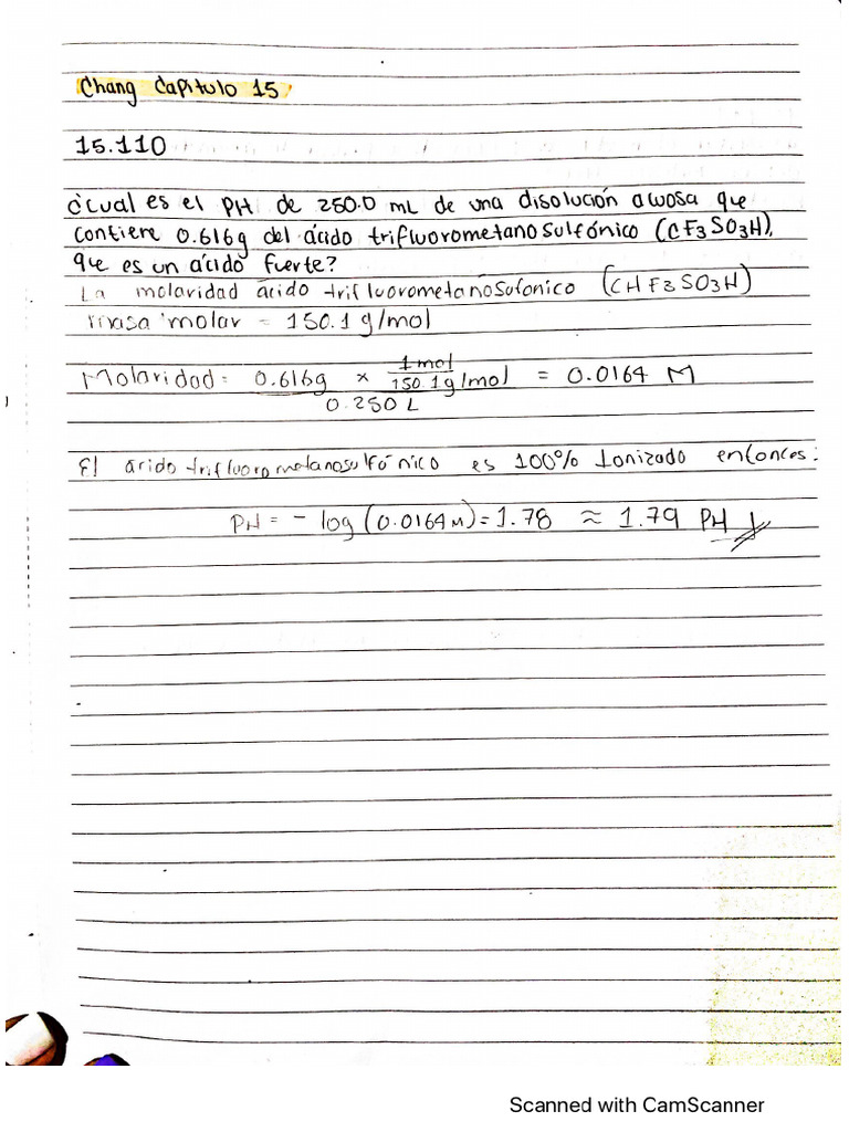 Problemas Acido Base | PDF