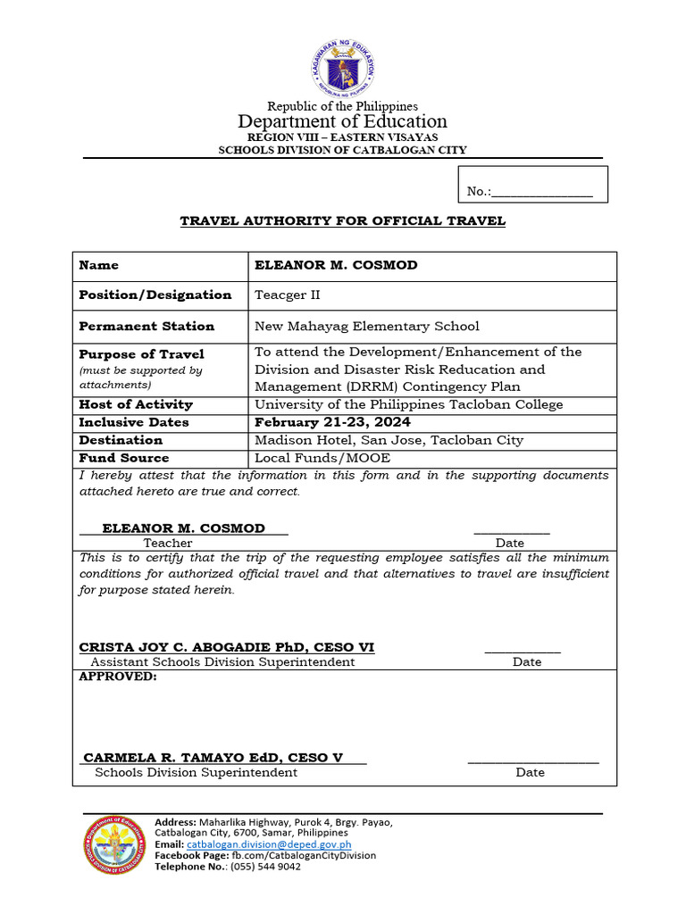 Travel Authority | PDF