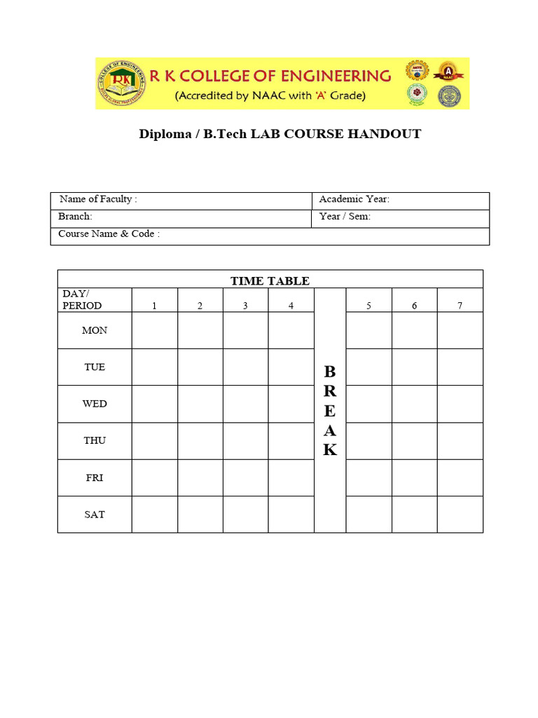 Lab Handouts 04032024 | PDF | Pedagogy