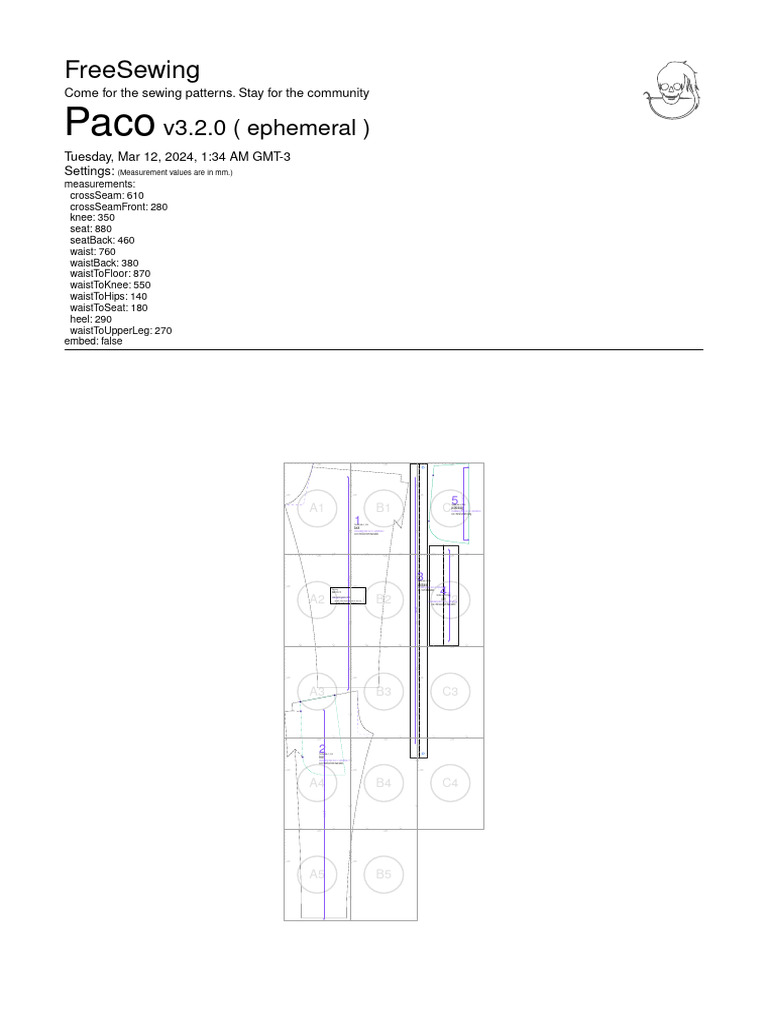 Freesewing Paco | PDF