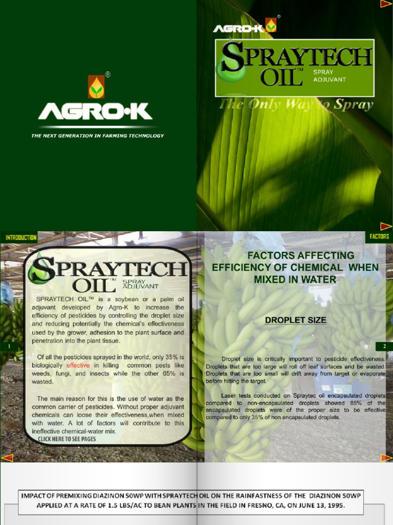 SprayTech Oil Brochure | PDF