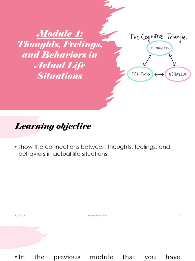 Per Dev Module 4 | PDF | Thought | Feeling