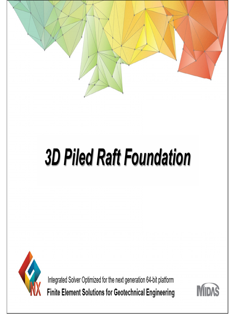 Piled Raft Foundation Modeling Guide | PDF | Deep Foundation | Young's ...