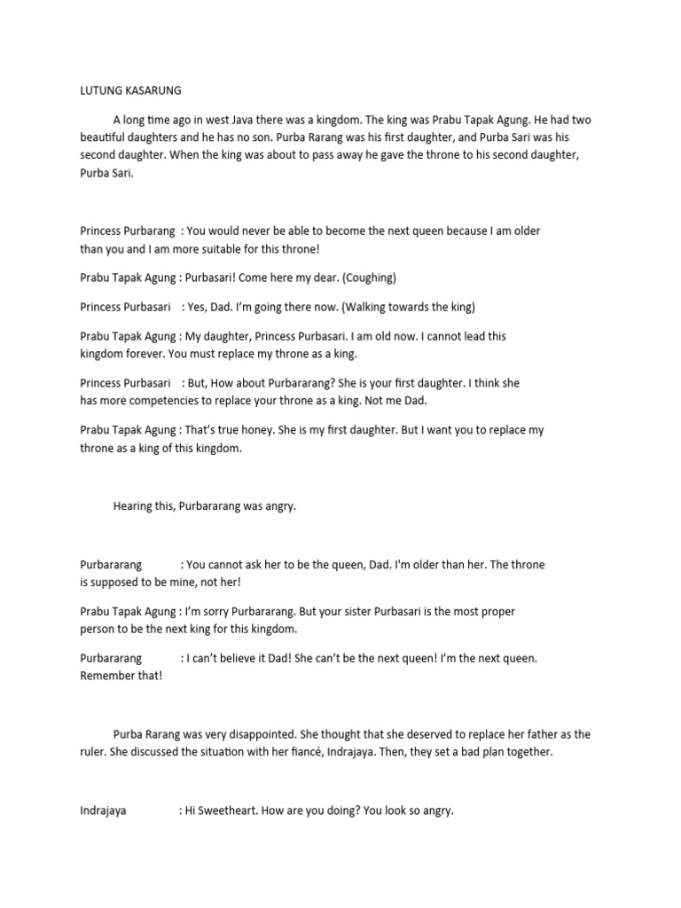 Lutung Kasarung: A Tale of Two Sisters | PDF