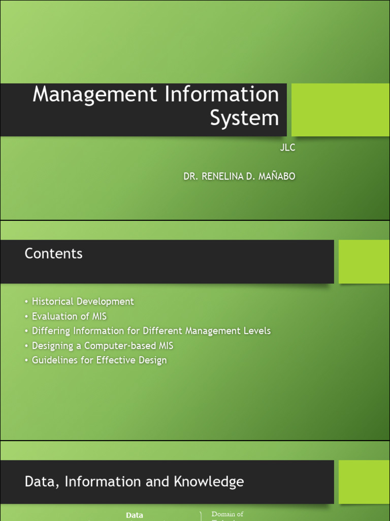 Management-Information-System-v2 | PDF | Information | Information System