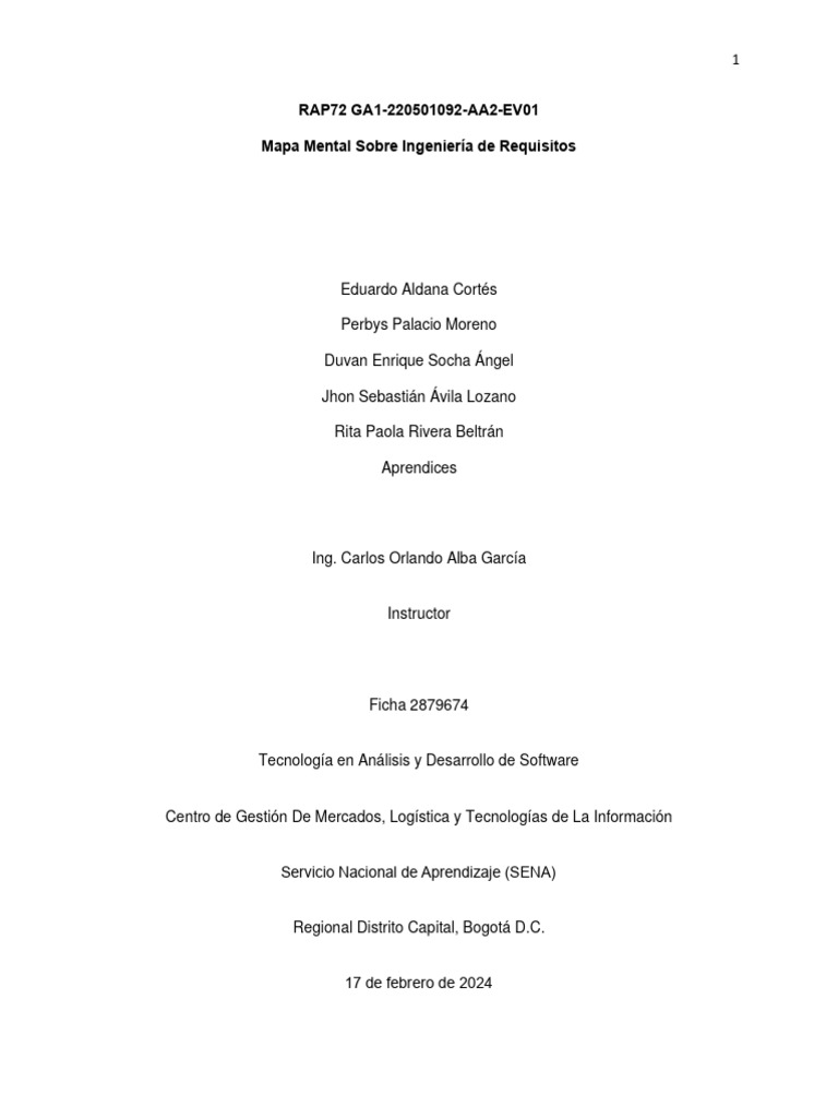 Aa2 Ev1 Mapa Mental | PDF | Software | Teoría de sistemas