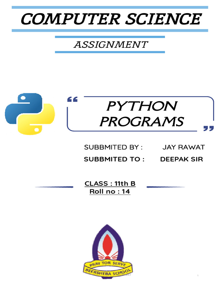CS Practical | PDF | Number Theory | Mathematics