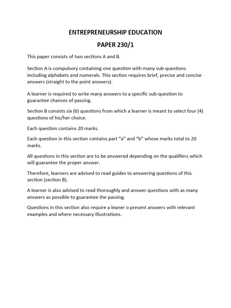 Ent Answer Approach All Papers - 012133 | PDF | Evidence | Business