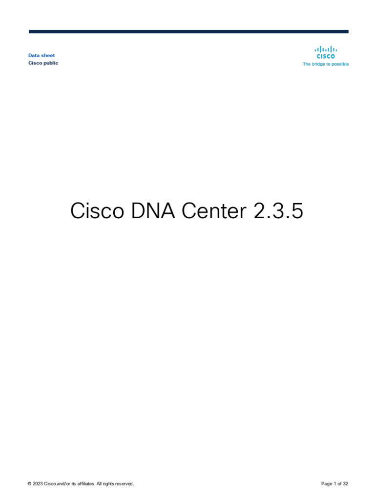 NB 06 Dna Center Data Sheet Cte en | PDF | Computer Network | Wi Fi