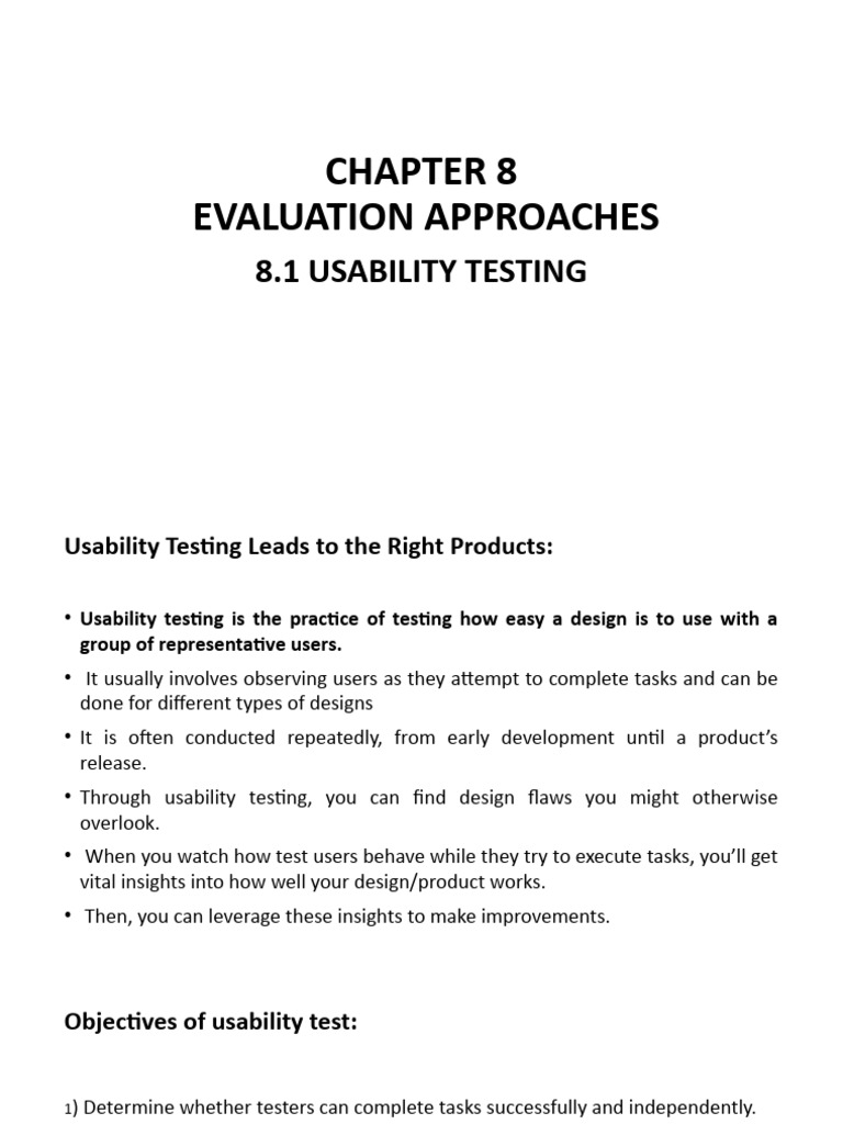Module 8 Hci Pdf Usability Evaluation