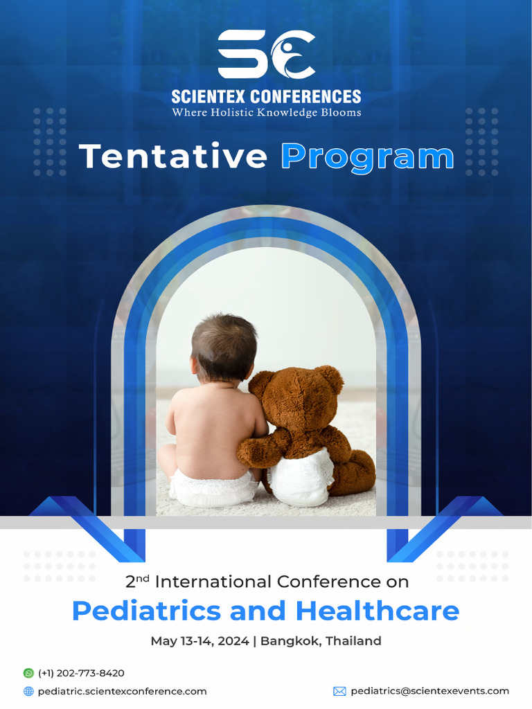 Pediatric2024 Scientific Program | PDF | Health Care | Pediatrics