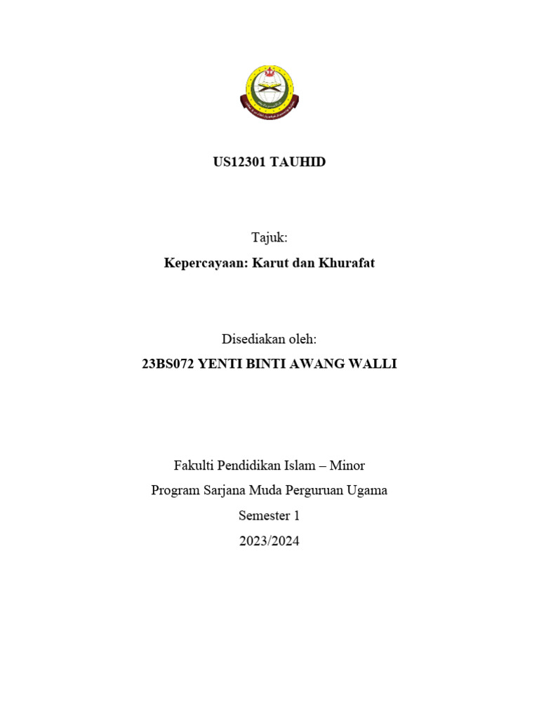 Contoh Khurafat dan Karut dalam Budaya | PDF | Ilmu Sosial ...