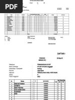Contoh Absen Tukang Mingguan | PDF
