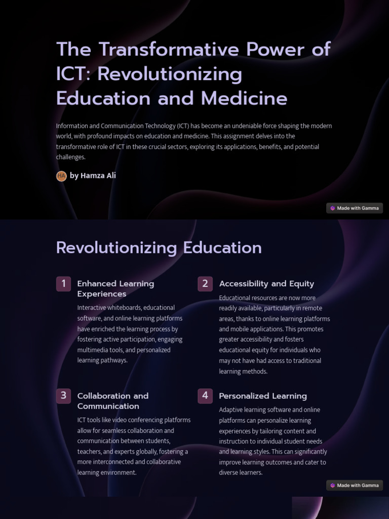 The Transformative Power of ICT Revolutionizing Education and Medicine ...