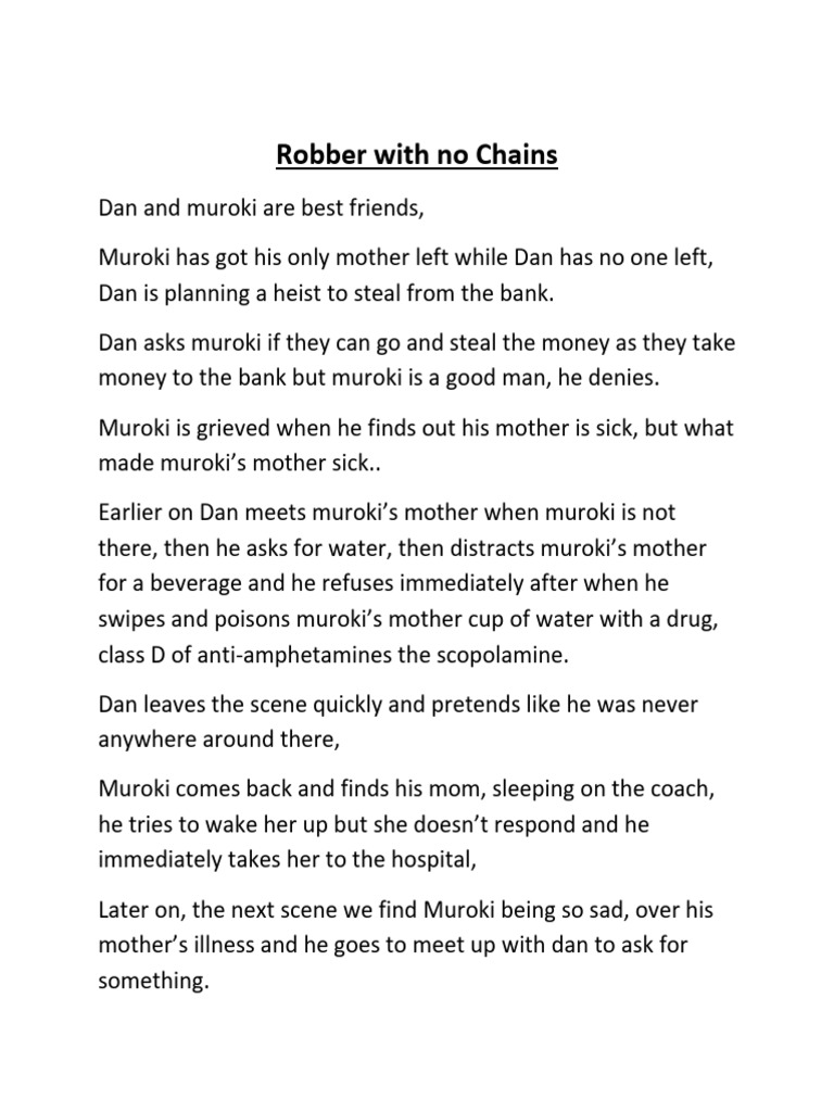 Robber With No Chain2 | PDF