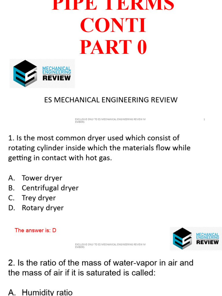 Part 0 - Pipe Terms Conti | PDF | Heat Exchanger | Boiler