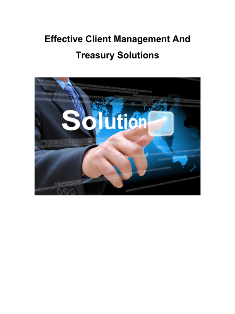 Effective Client Management and Treasury Solutions | PDF | Swap ...