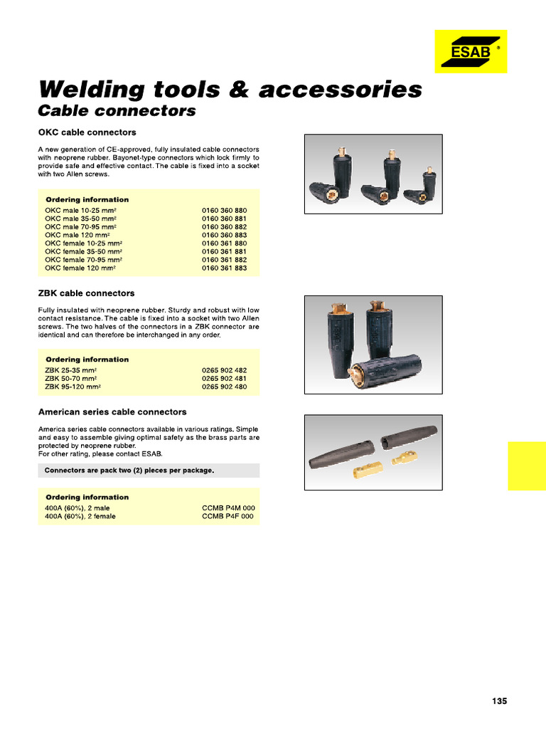 esab-cable-connectors-male-35-50-sq-mm | PDF