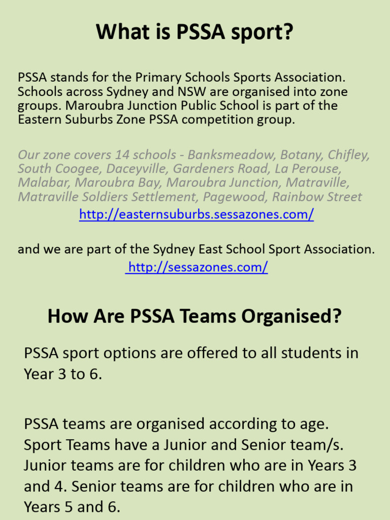 What Is Pssa Sport Information | PDF | Sports