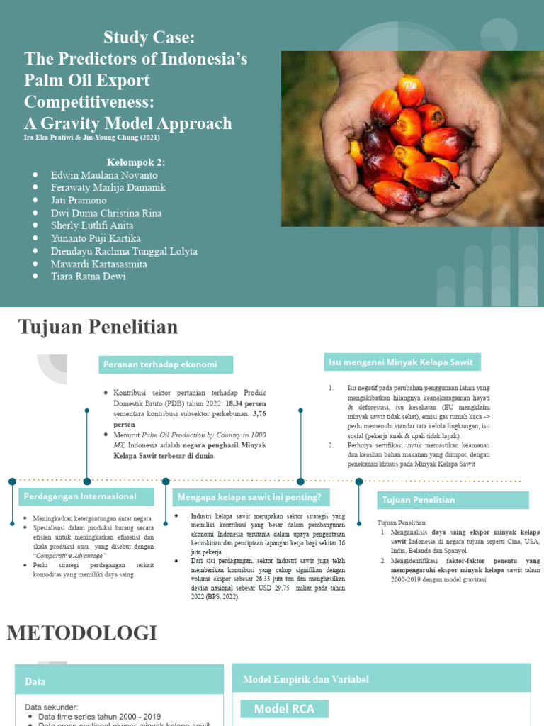 KSEI - Study Case - The Predicators of Indonesia's Palm Oil Export ...