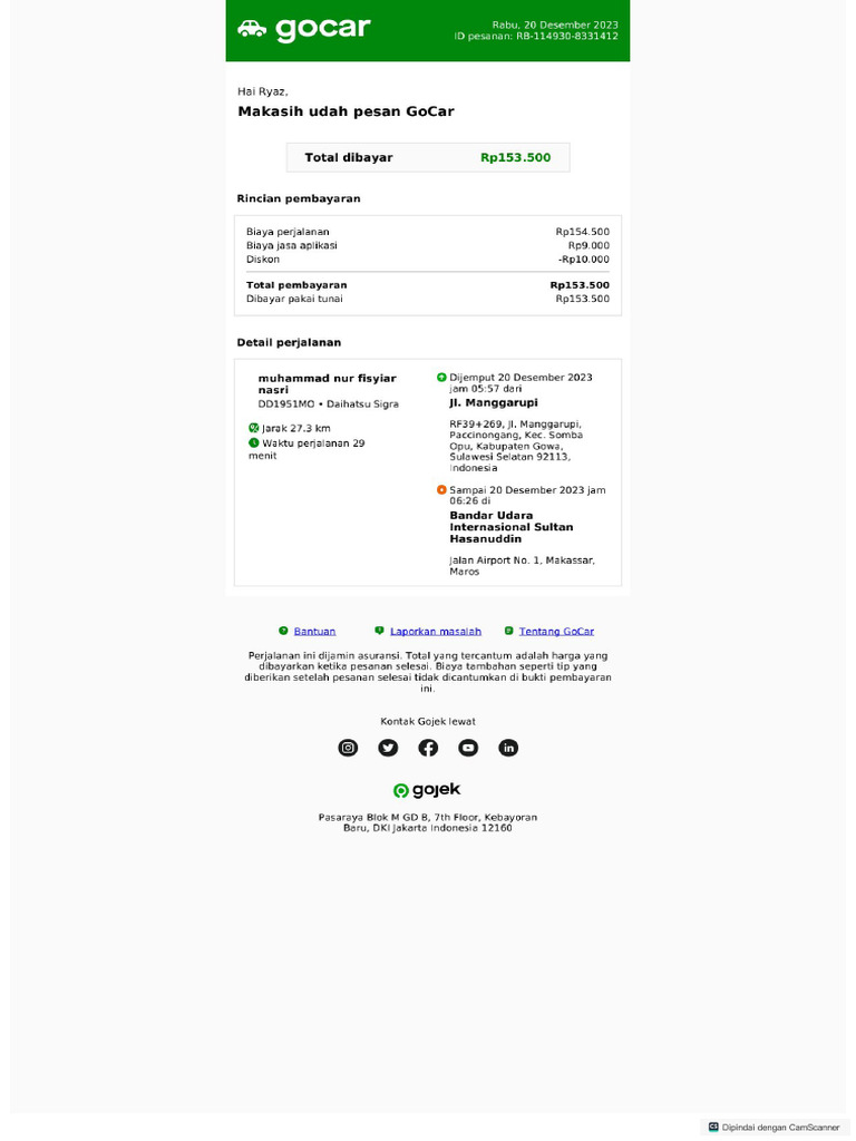 Scan Taxi Dan Gocar | PDF