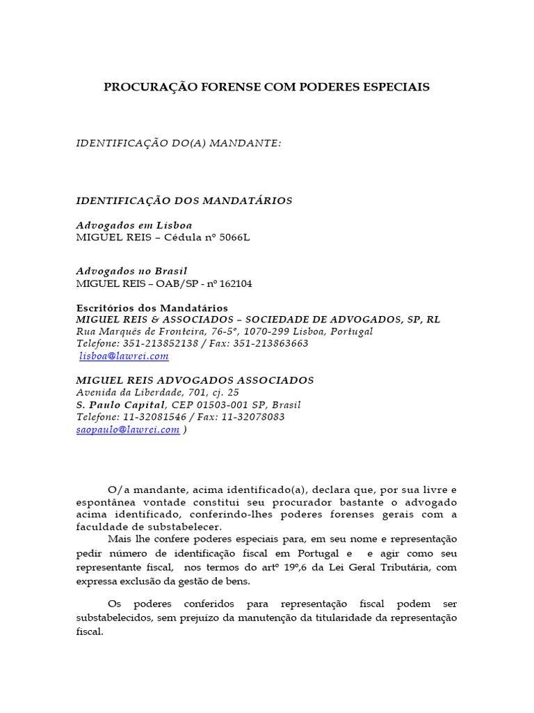 MOD 21 Proc Forense - Representacao Fiscal | PDF | Advogado | Justiça