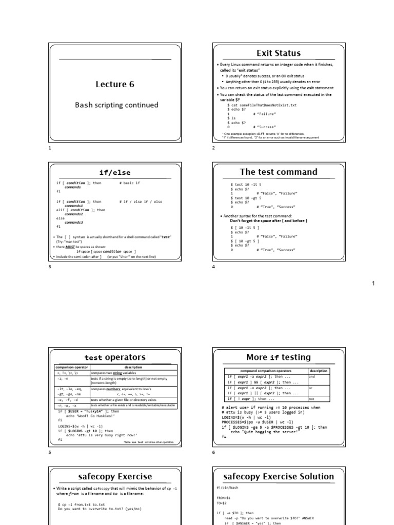 Bash Scripting Continued | Download Free PDF | Body Mass Index | Software