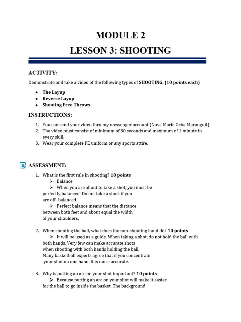 Pro Shot Shooting Techniques Guide | PDF