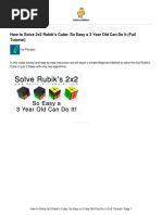OLL Algorithm Rubik's Cube | PDF | Early Childhood Education Materials ...