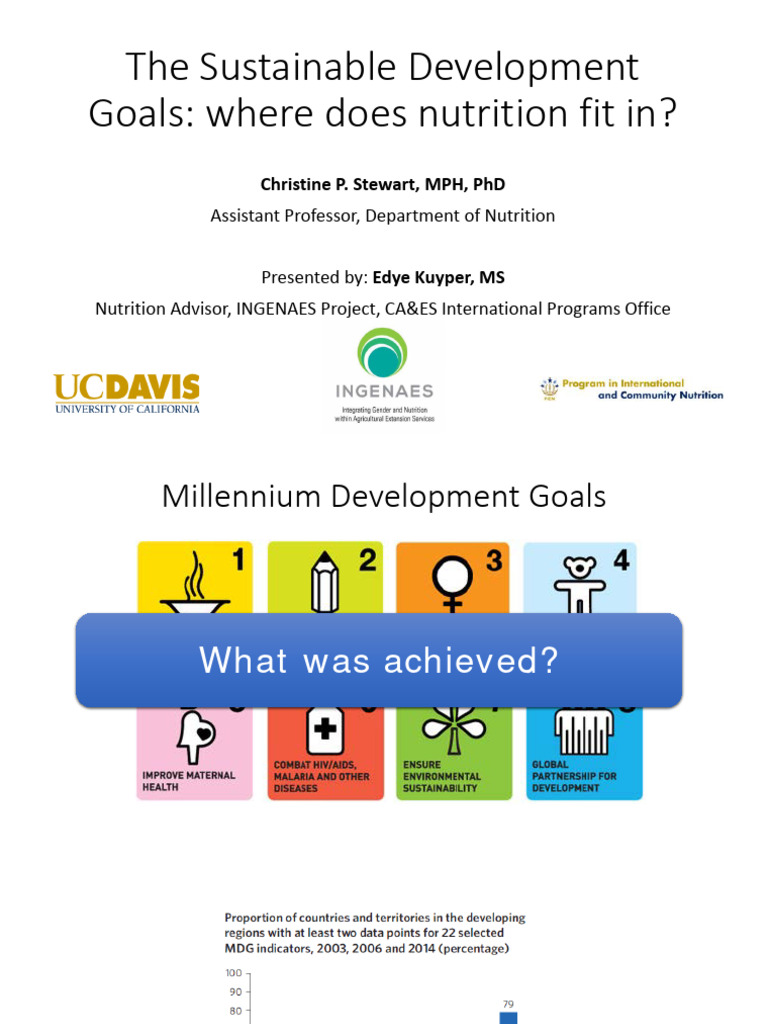 SDG PPT-the Sustainable Development Goals 2016 Cps Emk For Ag2nut 4.24.16 | PDF | Agriculture ...