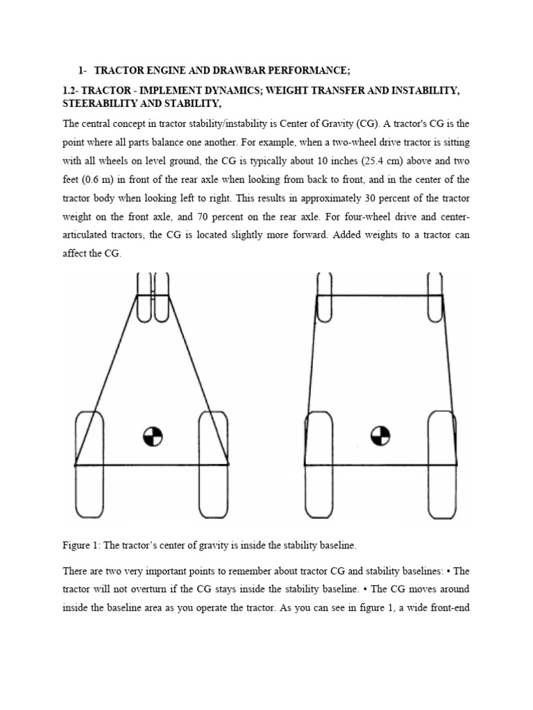 Stability and Instability | PDF | Tractor | Manufactured Goods