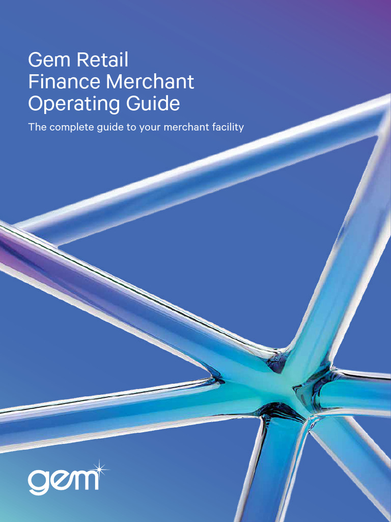 Gem Retail Finance Merchant Operating Guide | PDF | Credit Card | Visa Inc.