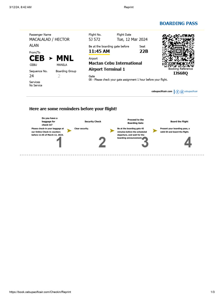 Troy Cebu Boarding Pass | PDF | Airlines | Transport