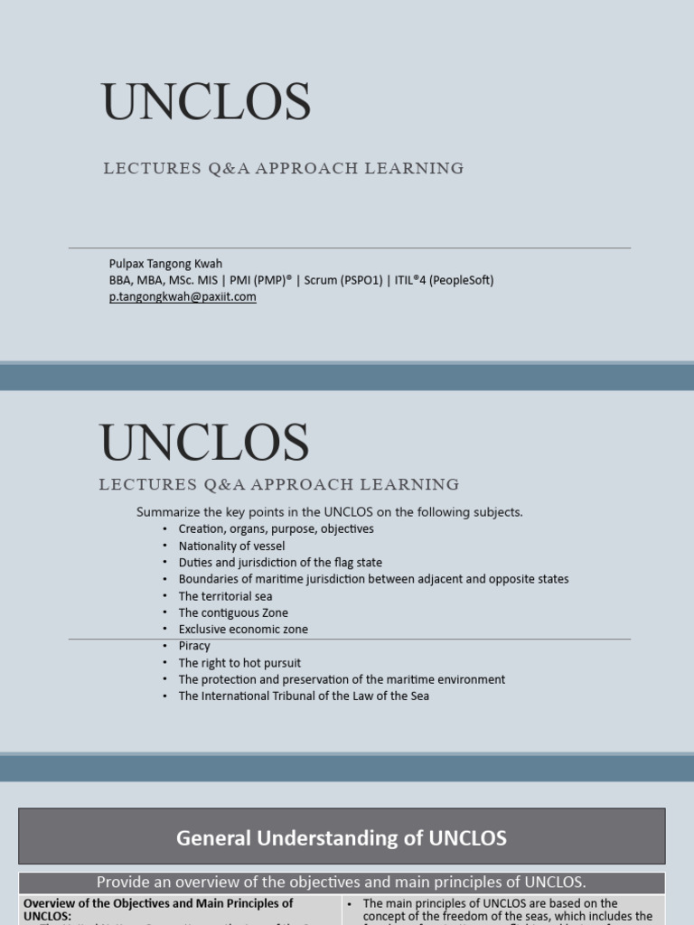UNCLOS | PDF