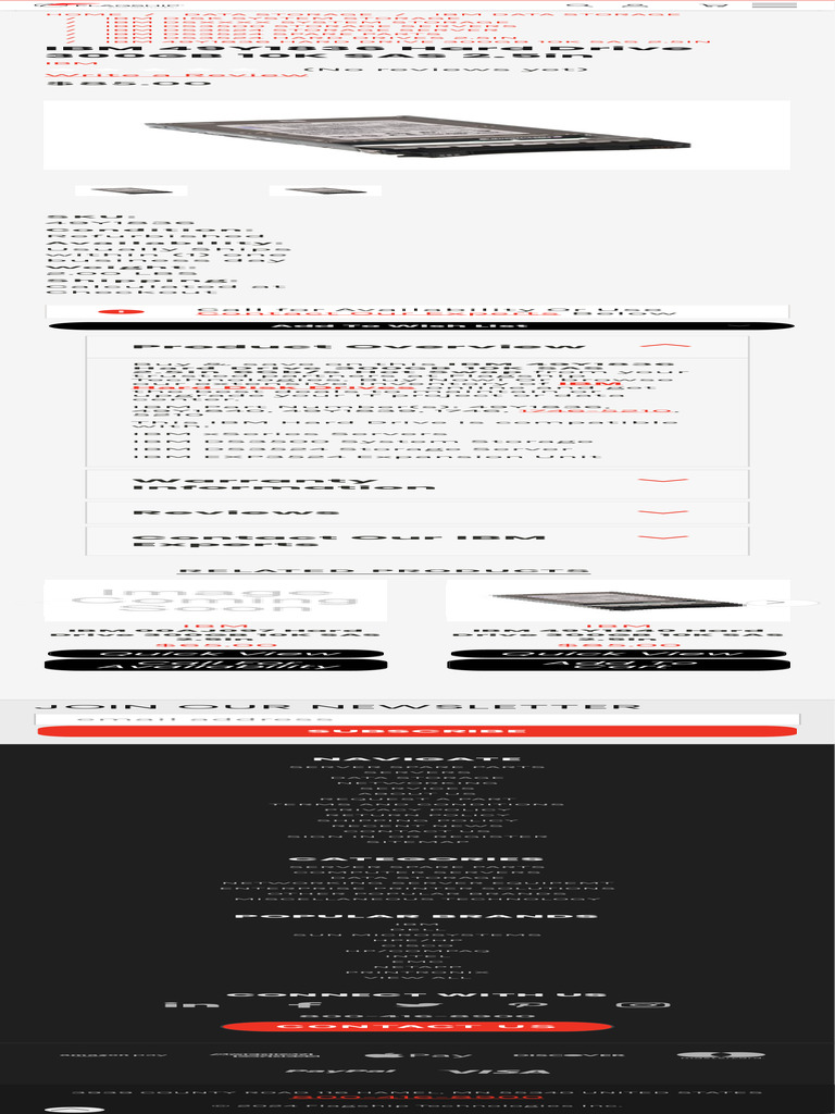 IBM 49Y1836 Hard Drive IBM Disk Data Storage Flagship Technologies ...
