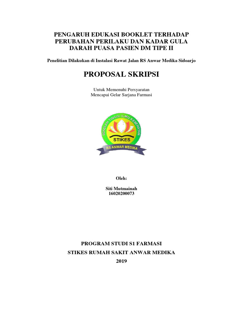 Proposal Skripsi Mut | PDF