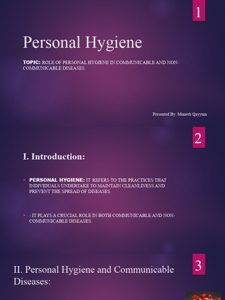 Role of Personal Hygiene in Communicable and Non-Communicable Diseases ...