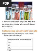 Empirical and Molecular Formula Calculations | PDF | Mole (Unit ...