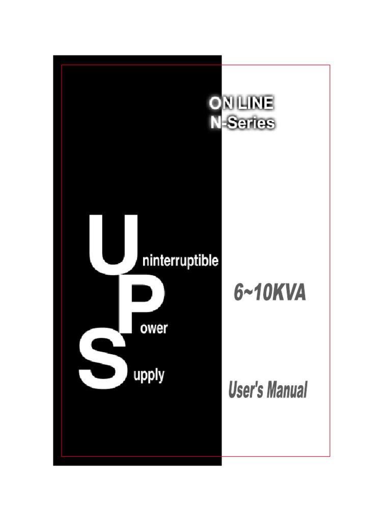 Manual UPS N 6 10kVA en Us | PDF