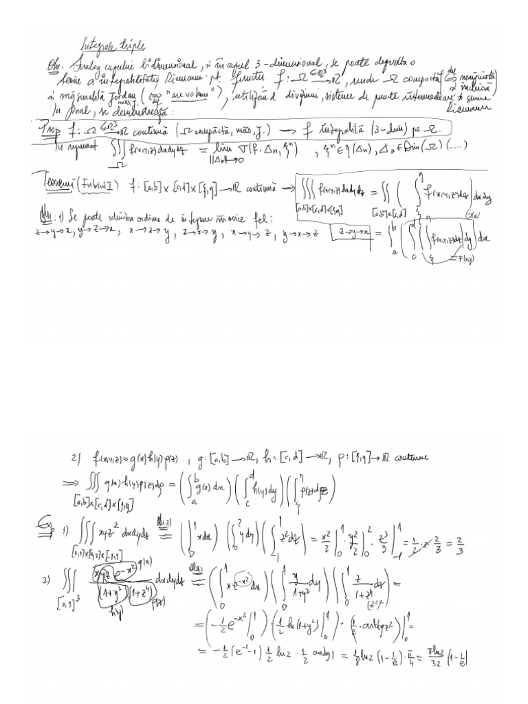 Integrala Tripla | PDF