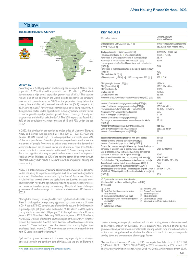 MALAWI | PDF | Mortgage Loan | Malawi