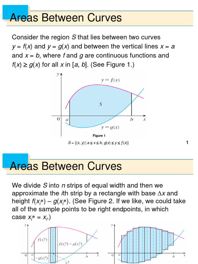 Application of Integral - Area | PDF | Area | Integral