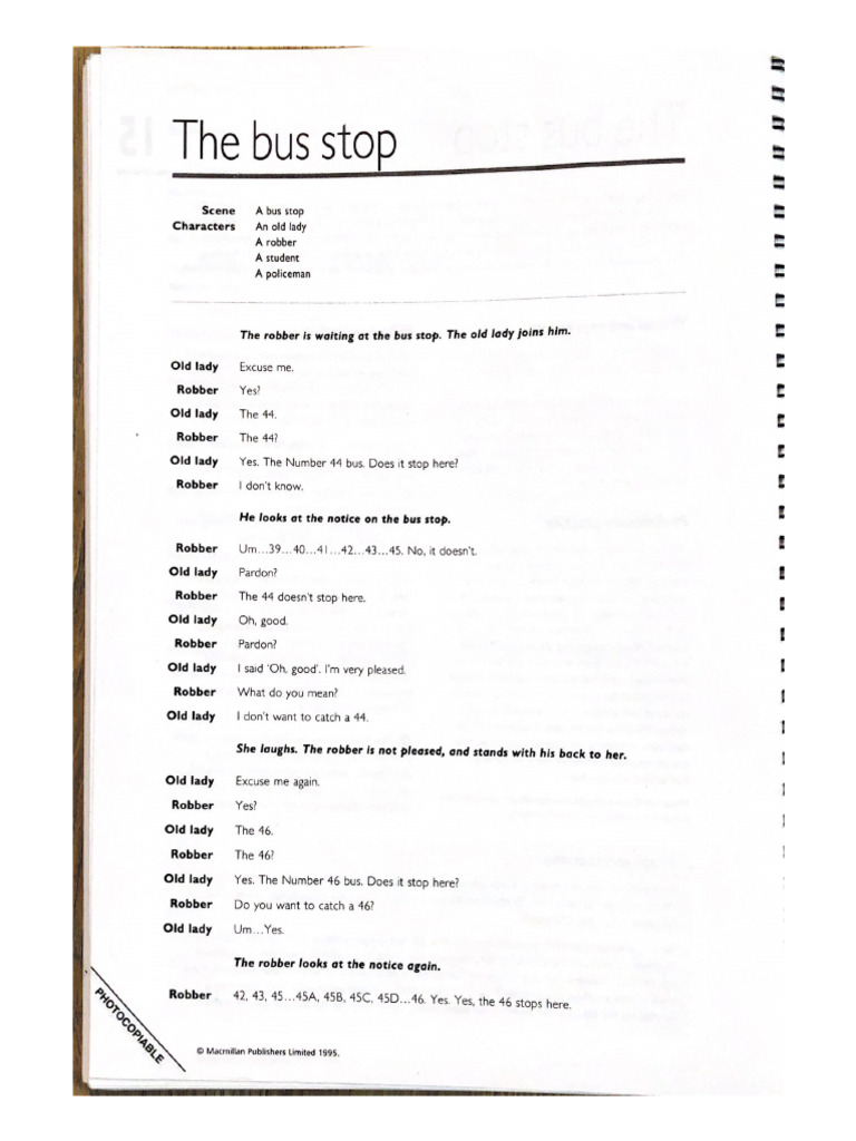 The Bus Stop | PDF