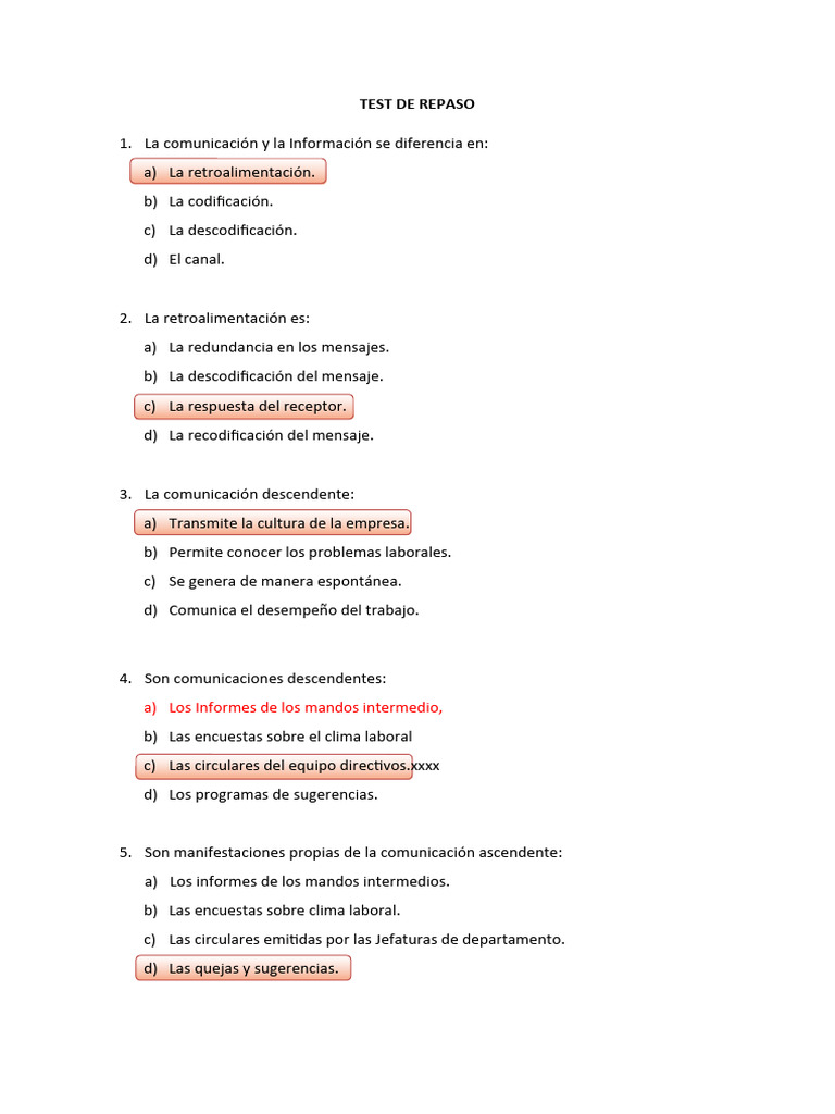 Preguntas sobre Comunicación y Lenguaje | PDF | Comunicación