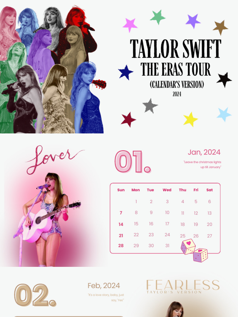 Calendario Swiftie | PDF | Taylor Swift