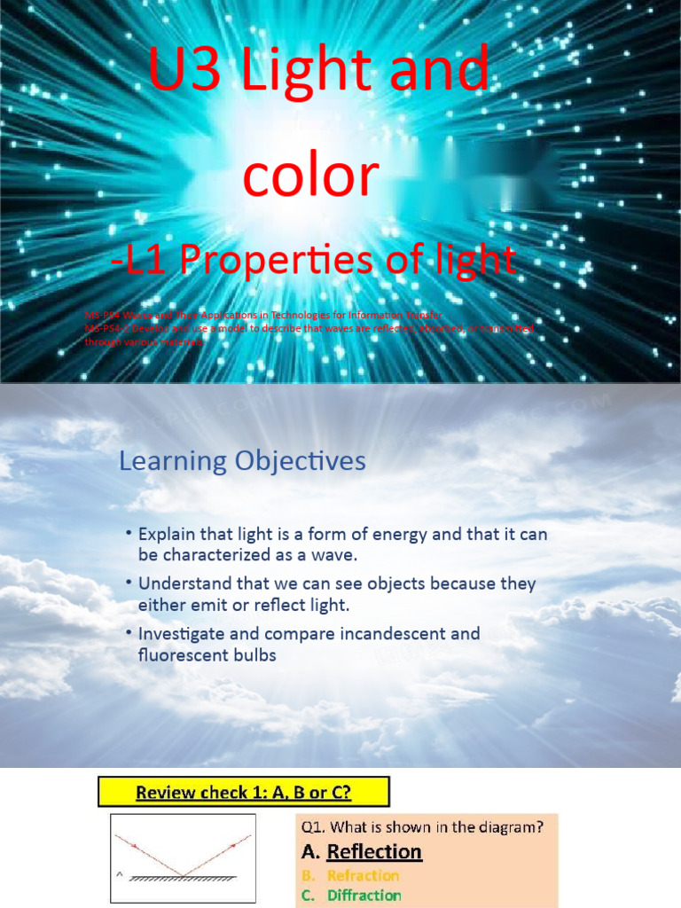 U3 Light and Color L1-3 | PDF