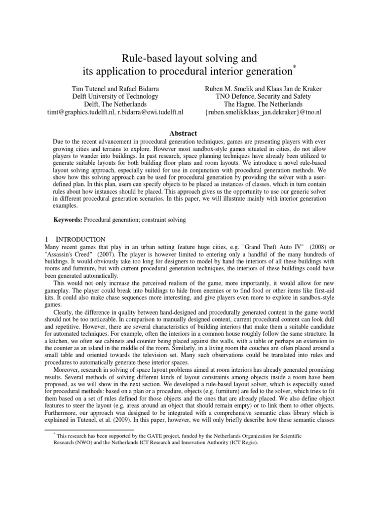 Rule-Based Layout Solving and Its Application To Procedural Interior ...