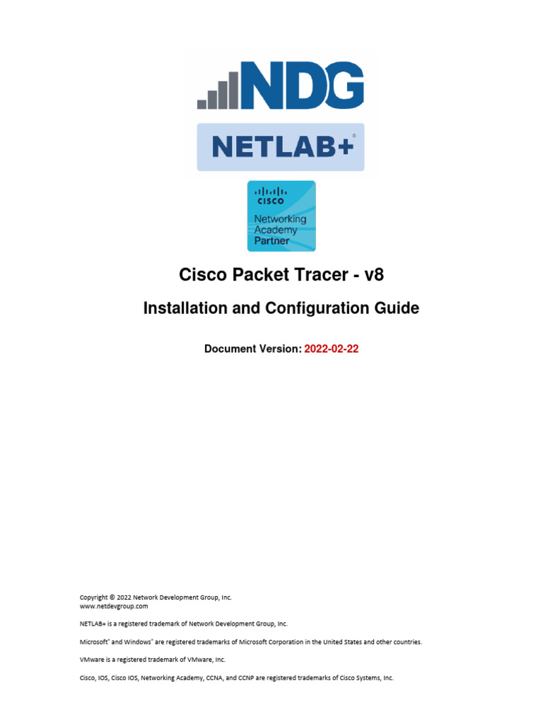 Netlab Packet Tracer 8 Pod | PDF | Virtual Machine | Internet