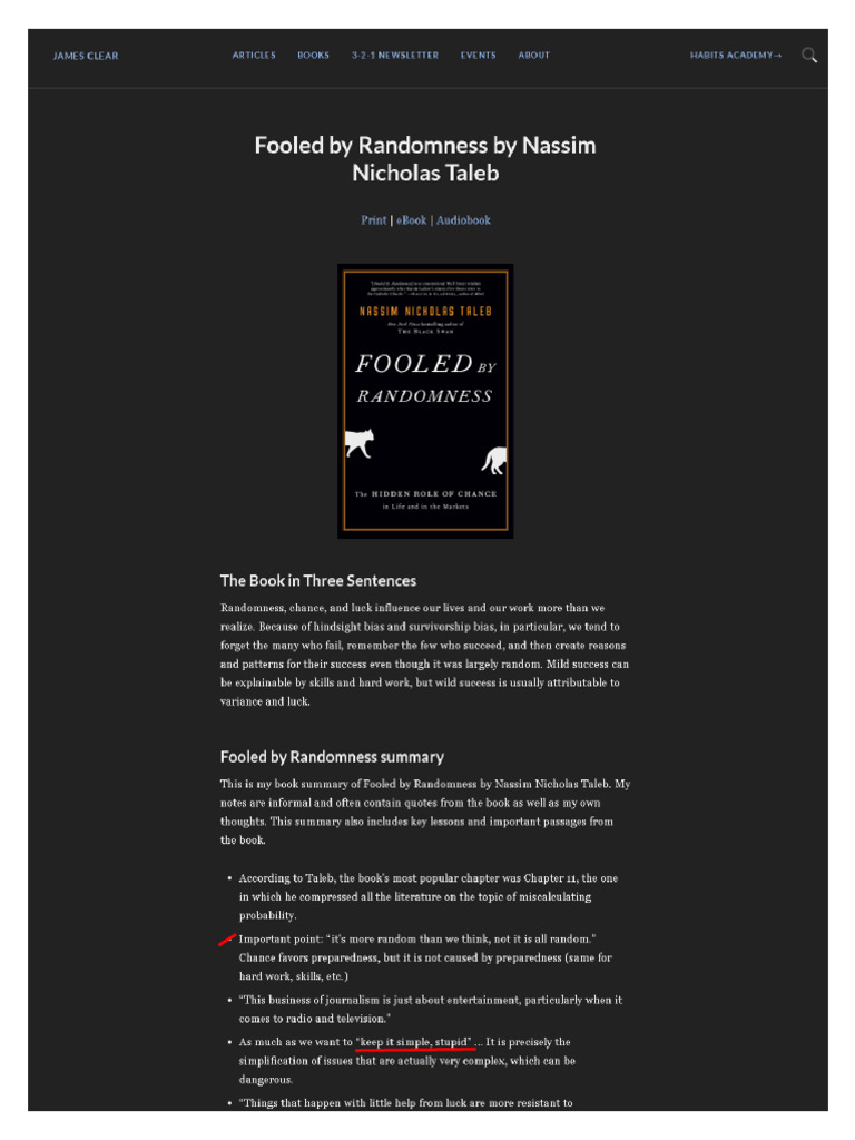 Fooled by Randomness | PDF